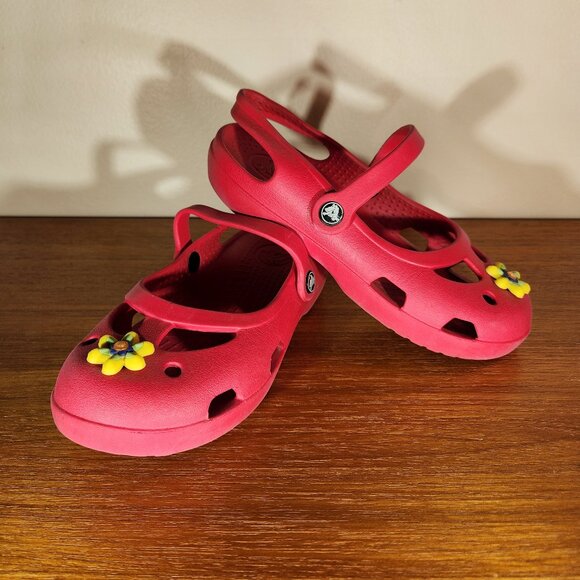 CROCS | Shoes | Crocs Red Sandal Toddler Girl C 2 | Poshmark